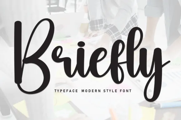 دانلود فونت انگلیسی briefly - فروشگاه فونت گراپیک